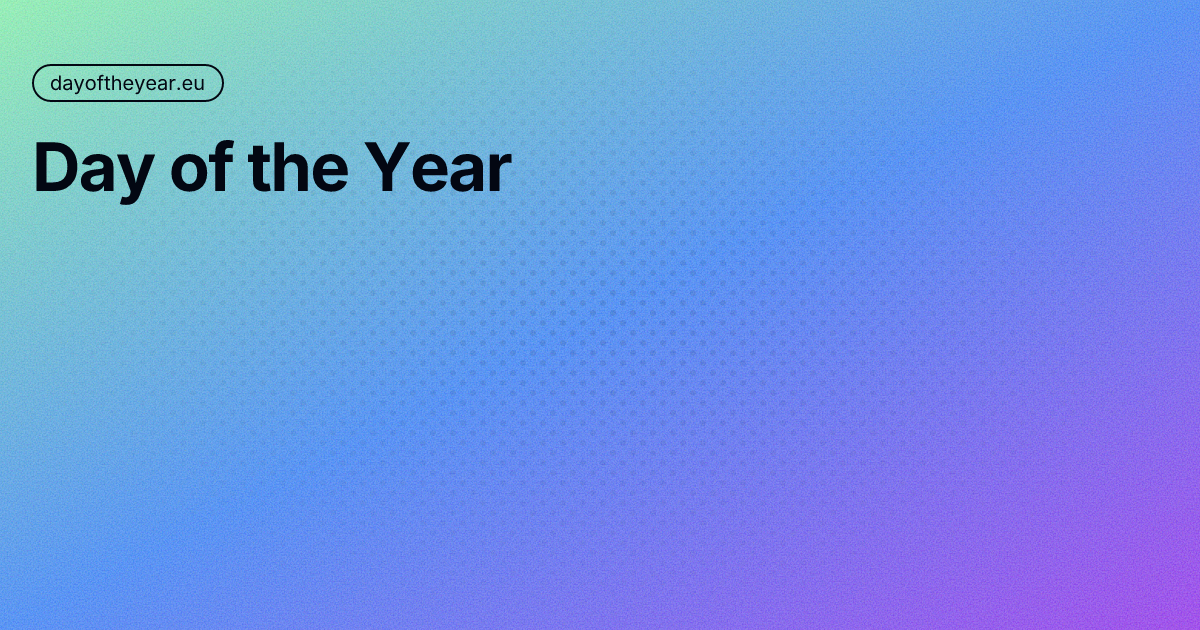 Day number of the year today - DayOfTheYear